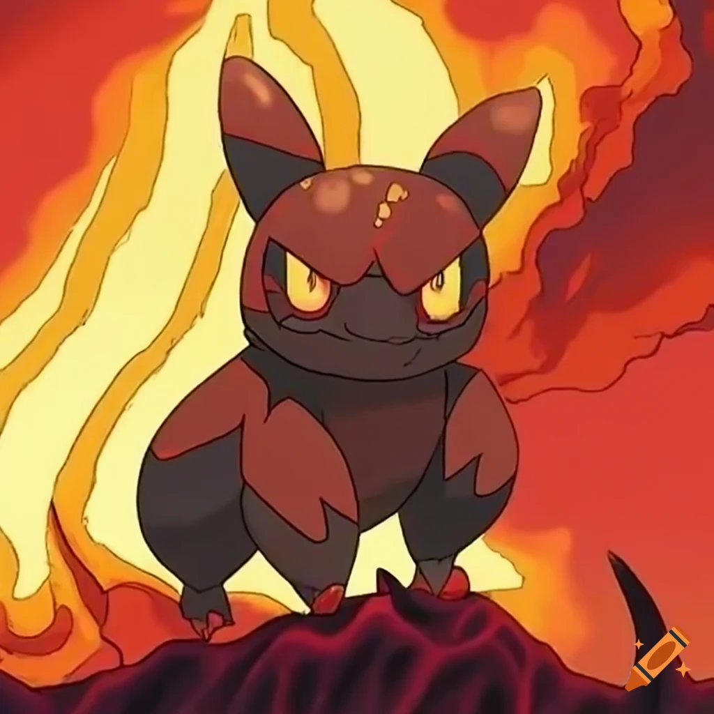 Image of a lava type pokemon