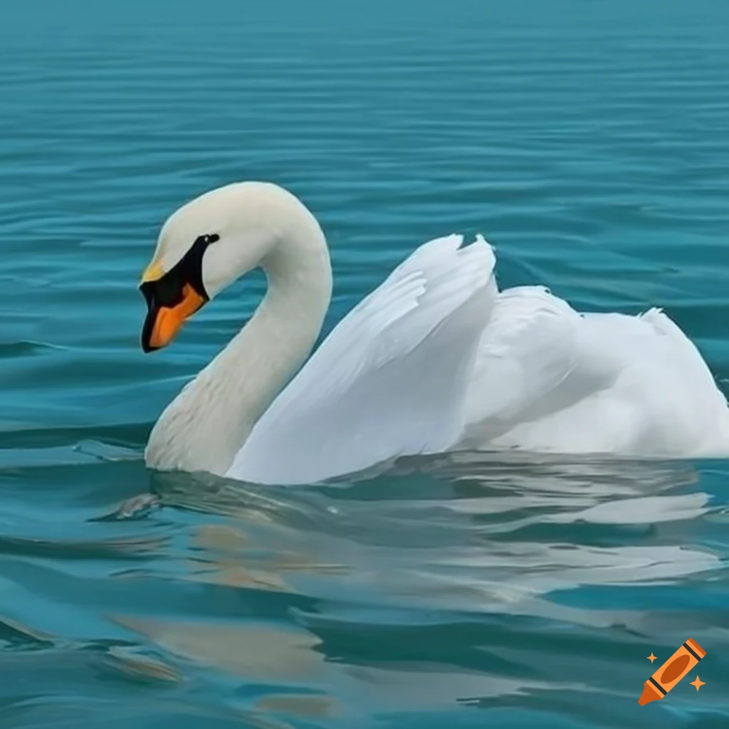 Image of a superhero dressed as a swimming swan on Craiyon