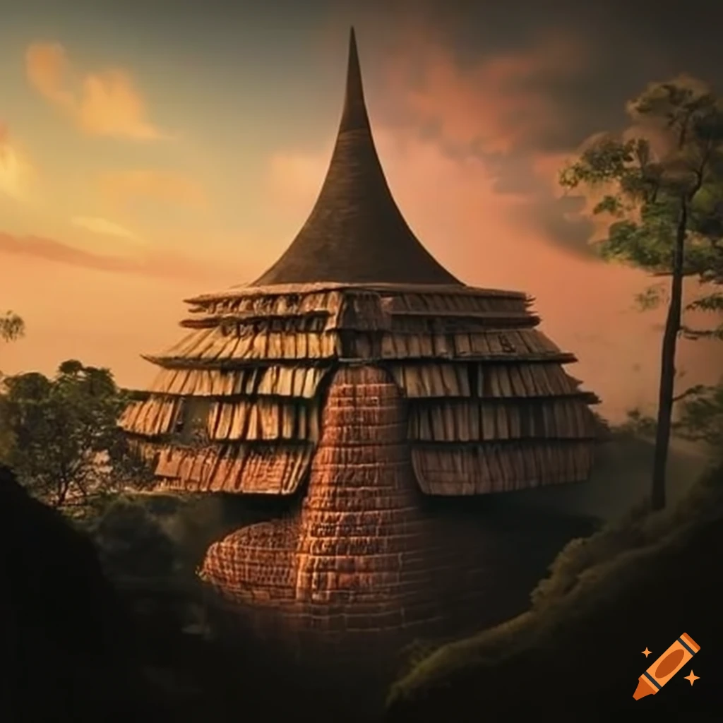 Architecture in a mythical congo-inspired world