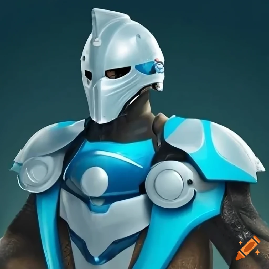 Realistic illustration of hydron, a water-powered hero on Craiyon