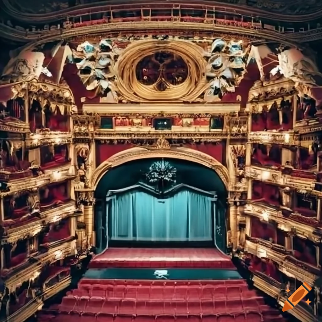 Iconic opera house building