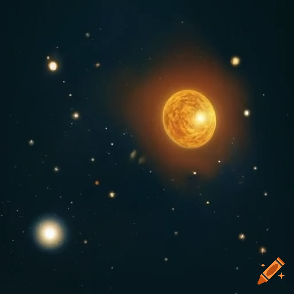 Golden cosmos in outer space