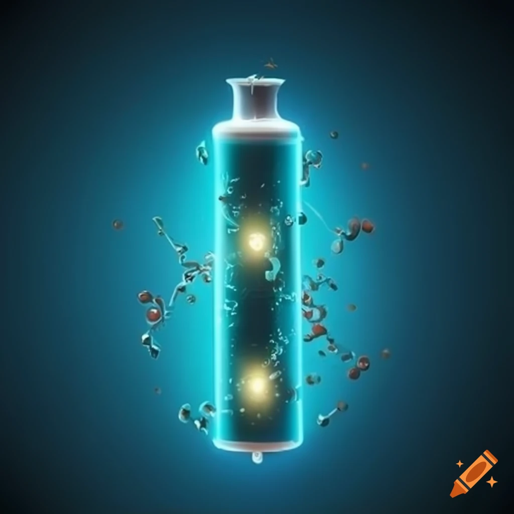 Illustration showcasing the connection between batteries and chemistry ...