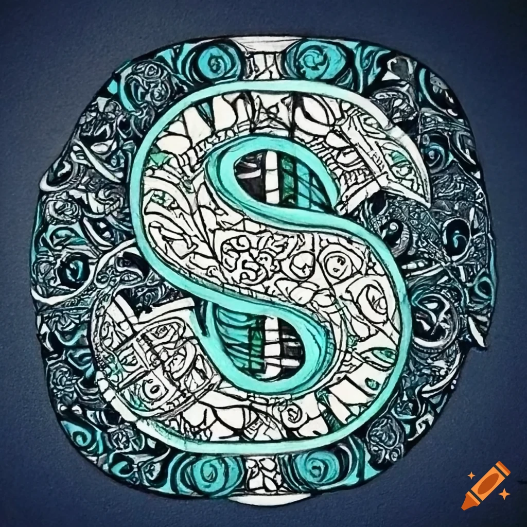 Money bill zentangle art on Craiyon