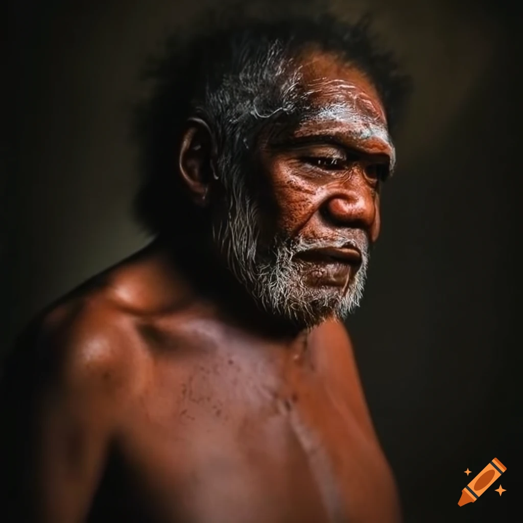 Photography of aboriginal tasmanians on Craiyon