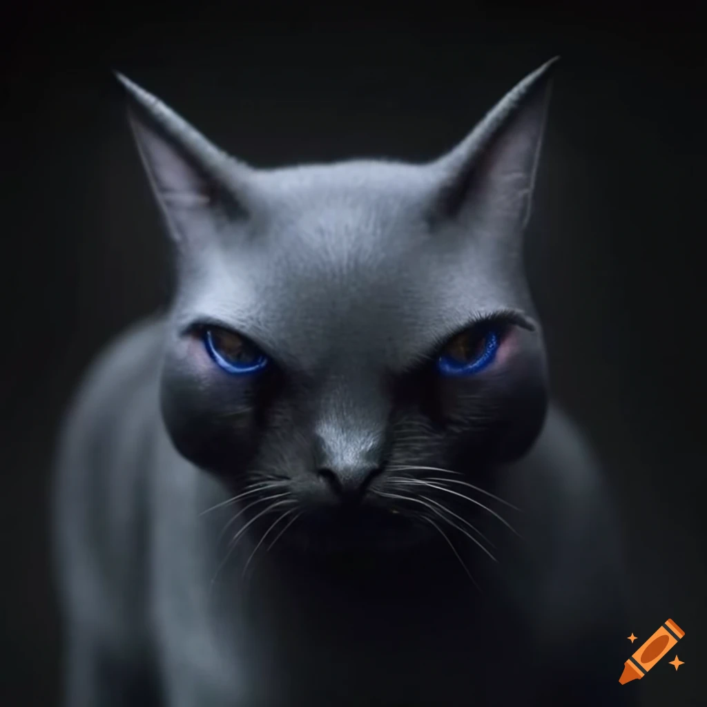 Illustration of an alien cat with a beetle head