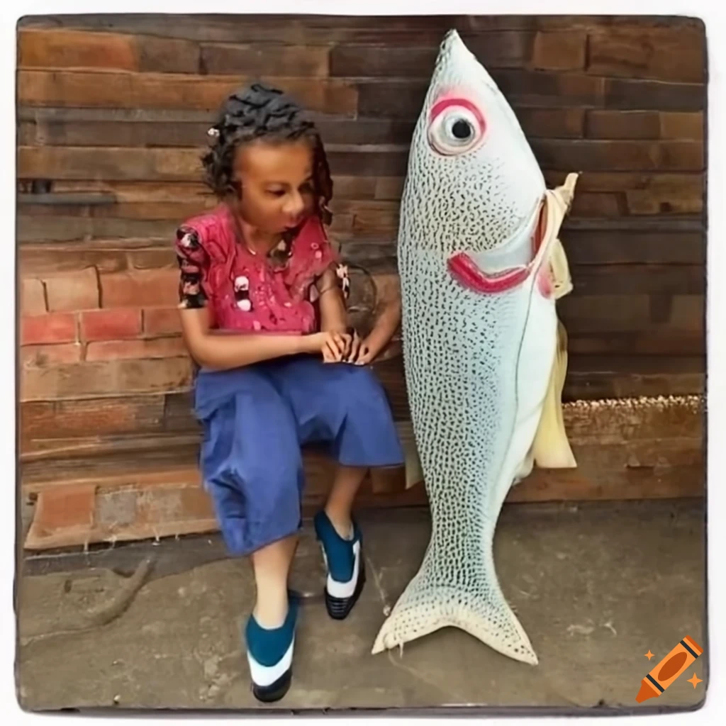 Image of a fish wearing shoes