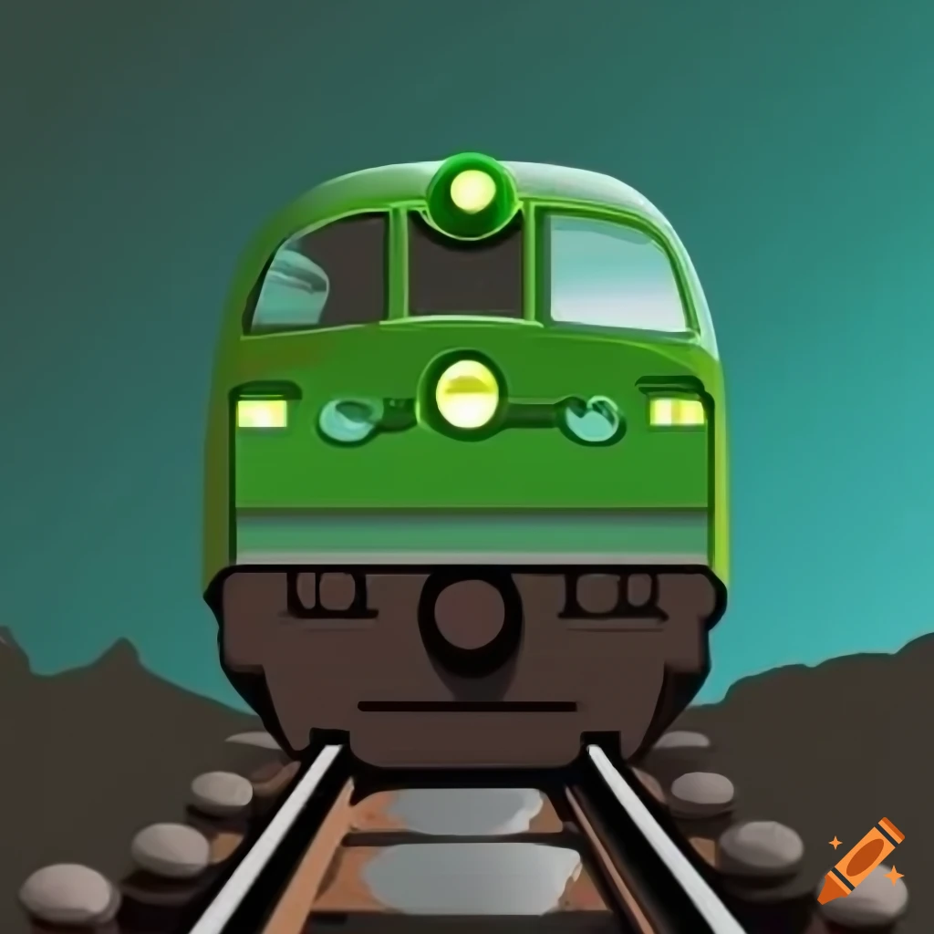 Icon of a green train on tracks