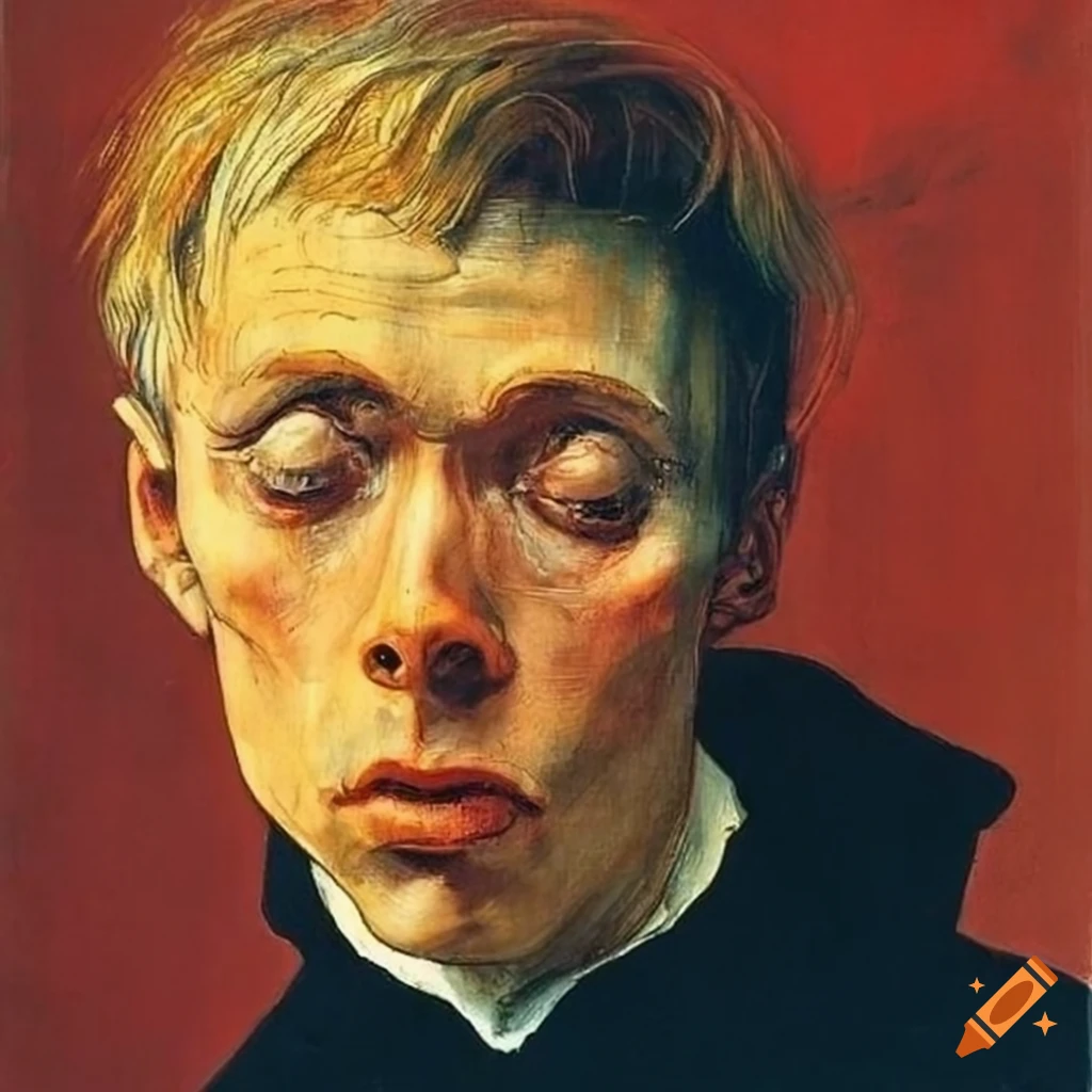 Collage of famous art portraits