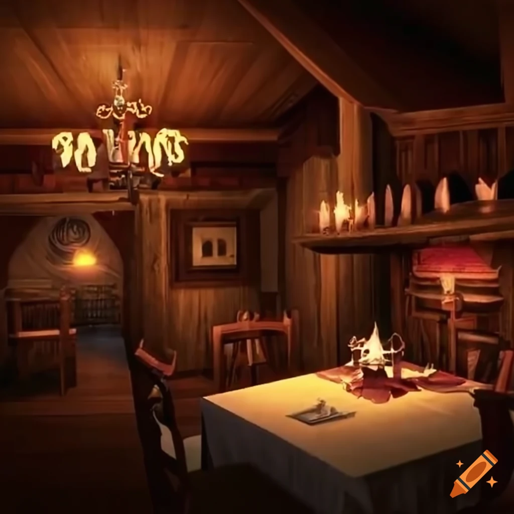 Image of a haunted chalet restaurant