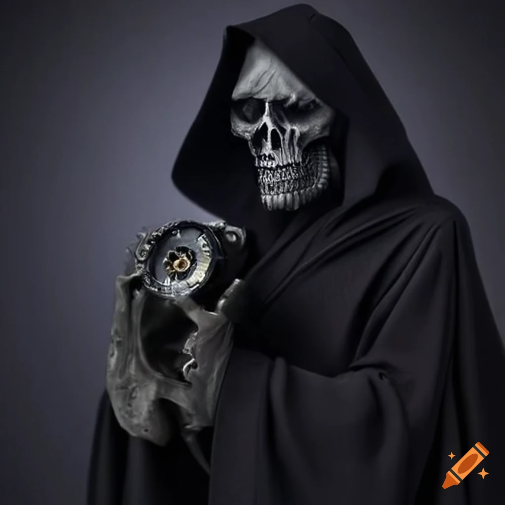 Image of a grim reaper with a watch