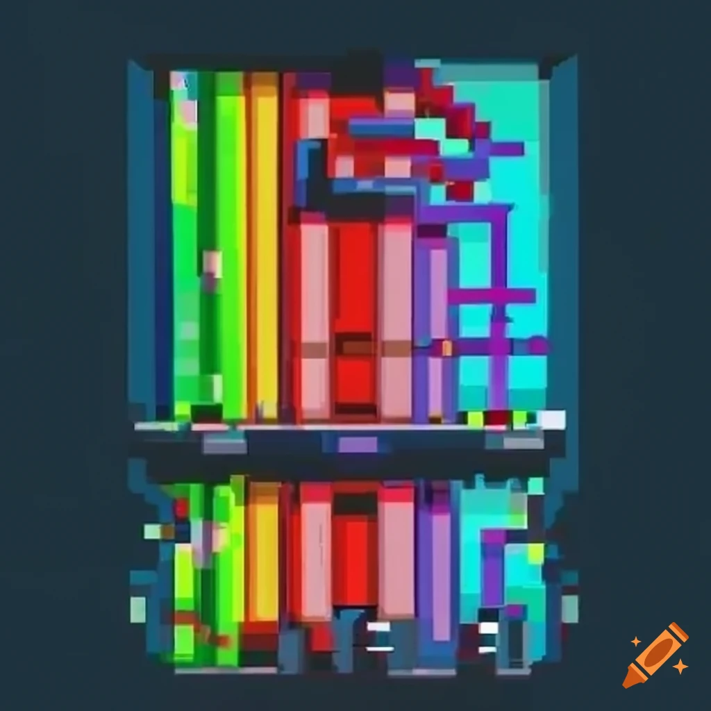 Pixel art graphics from a zx spectrum game on Craiyon