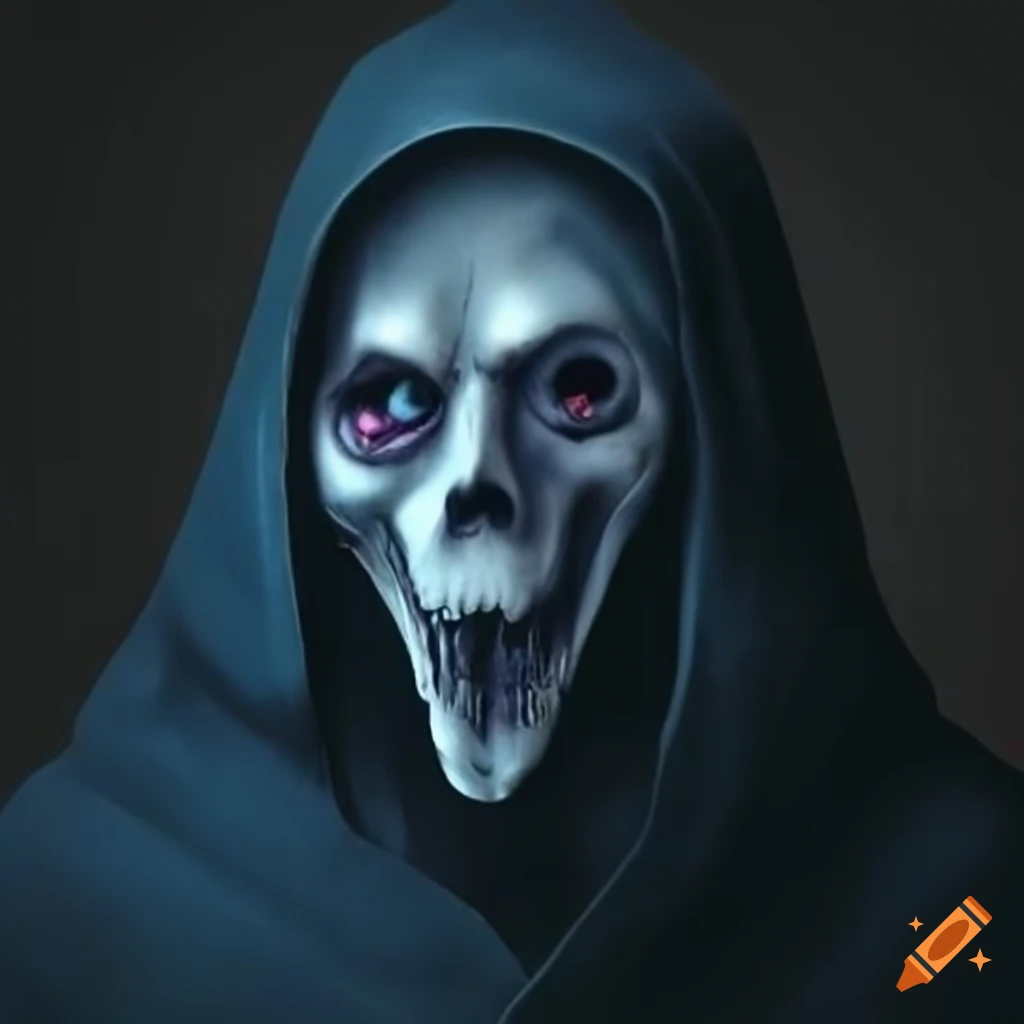 Creepy ghost face on Craiyon