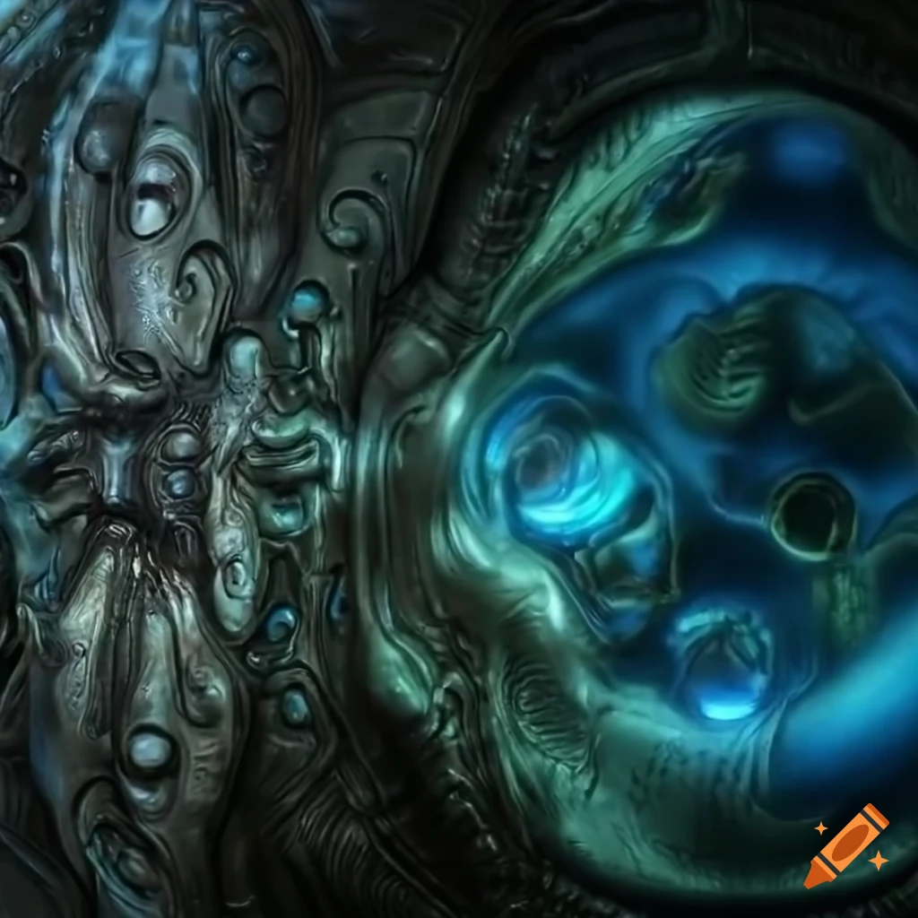 Creepy alien tiles in a 2D Metroid game on Craiyon