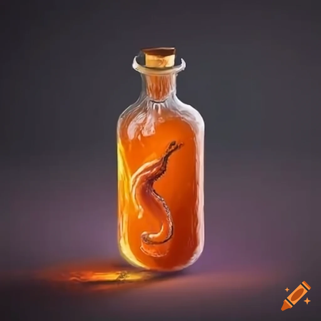 Ancient potion with orange venom