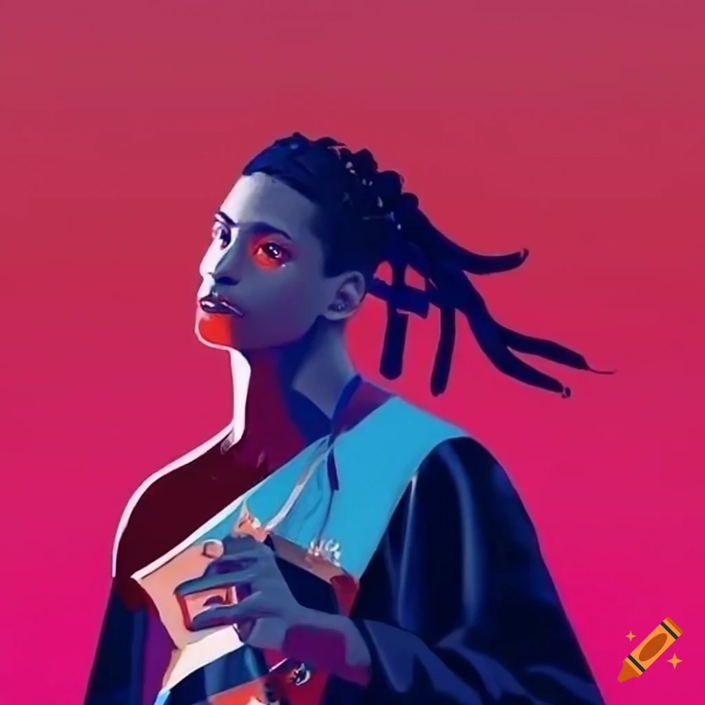 Animated album cover with a hiphop vibe