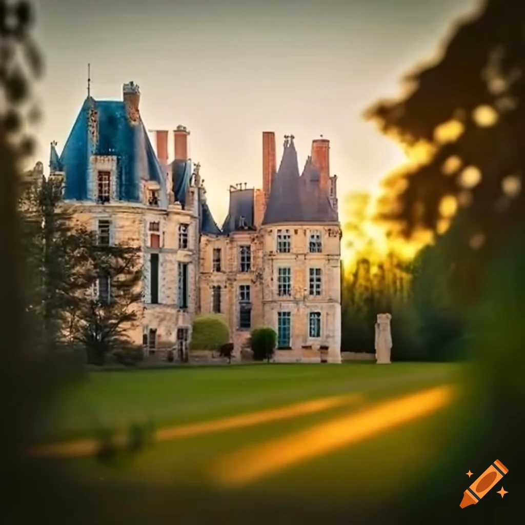 Photo of a french chateau in the countryside on Craiyon
