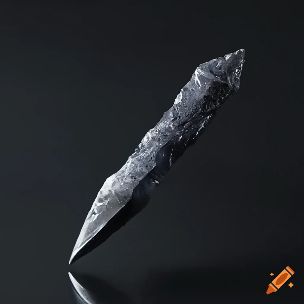 Carving tool made of obsidian