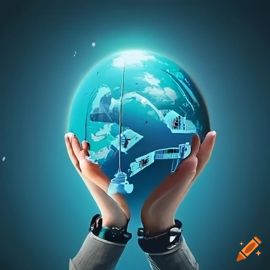 Illustration of cybersecurity and innovation in business IT on Craiyon