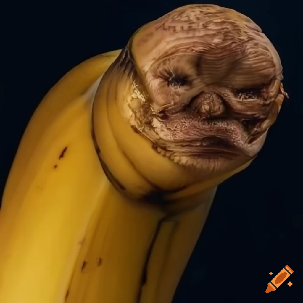 Hyper realistic artwork of Anakin Skywalker as a banana on Craiyon