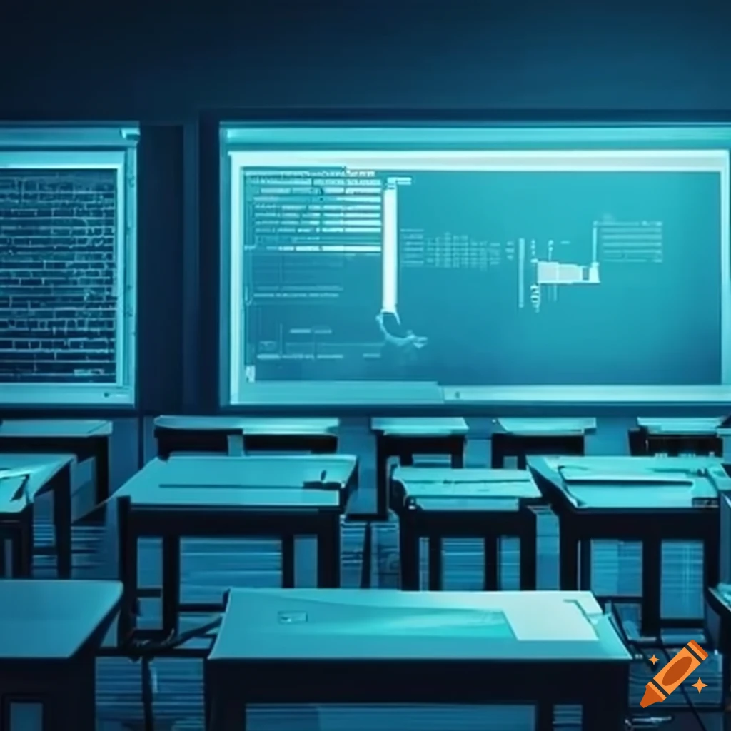 Modern classroom with high-tech equipment