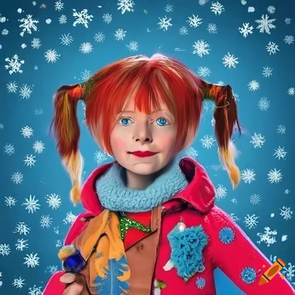 Pippi Longstocking In Winter Coat Surrounded By Snowflakes On Craiyon pippi-longstocking-in-winter-coat-surrounded-by-snowflakes-on-craiyon