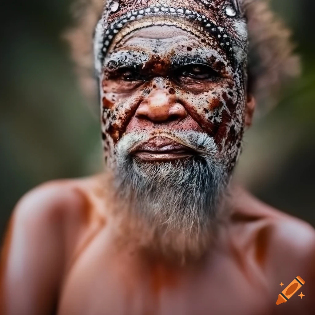 Photography of aboriginal tasmanians on Craiyon