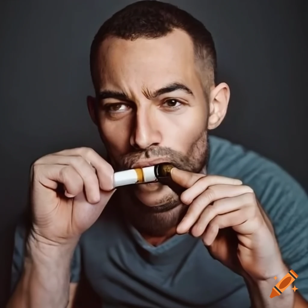 Andrew tate smoking a cigar and vaping