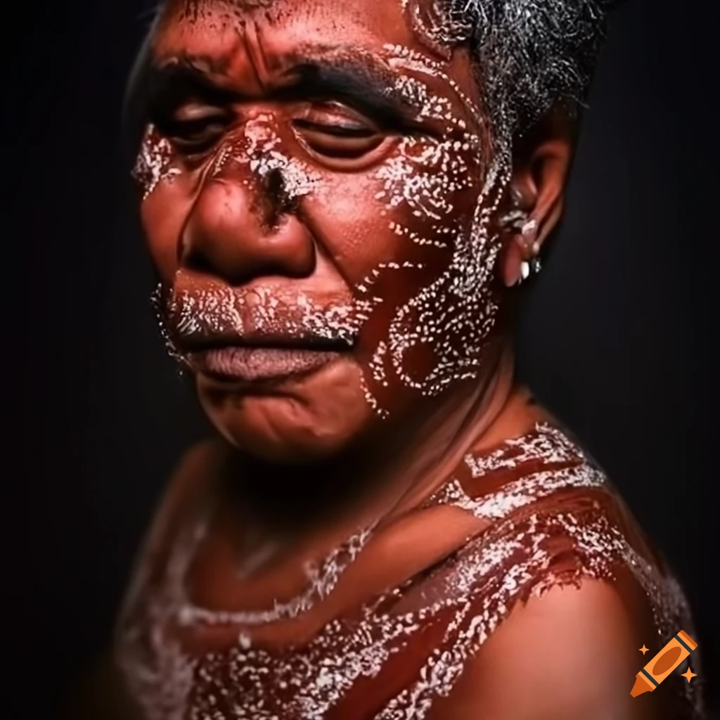 Photography of aboriginal tasmanians on Craiyon