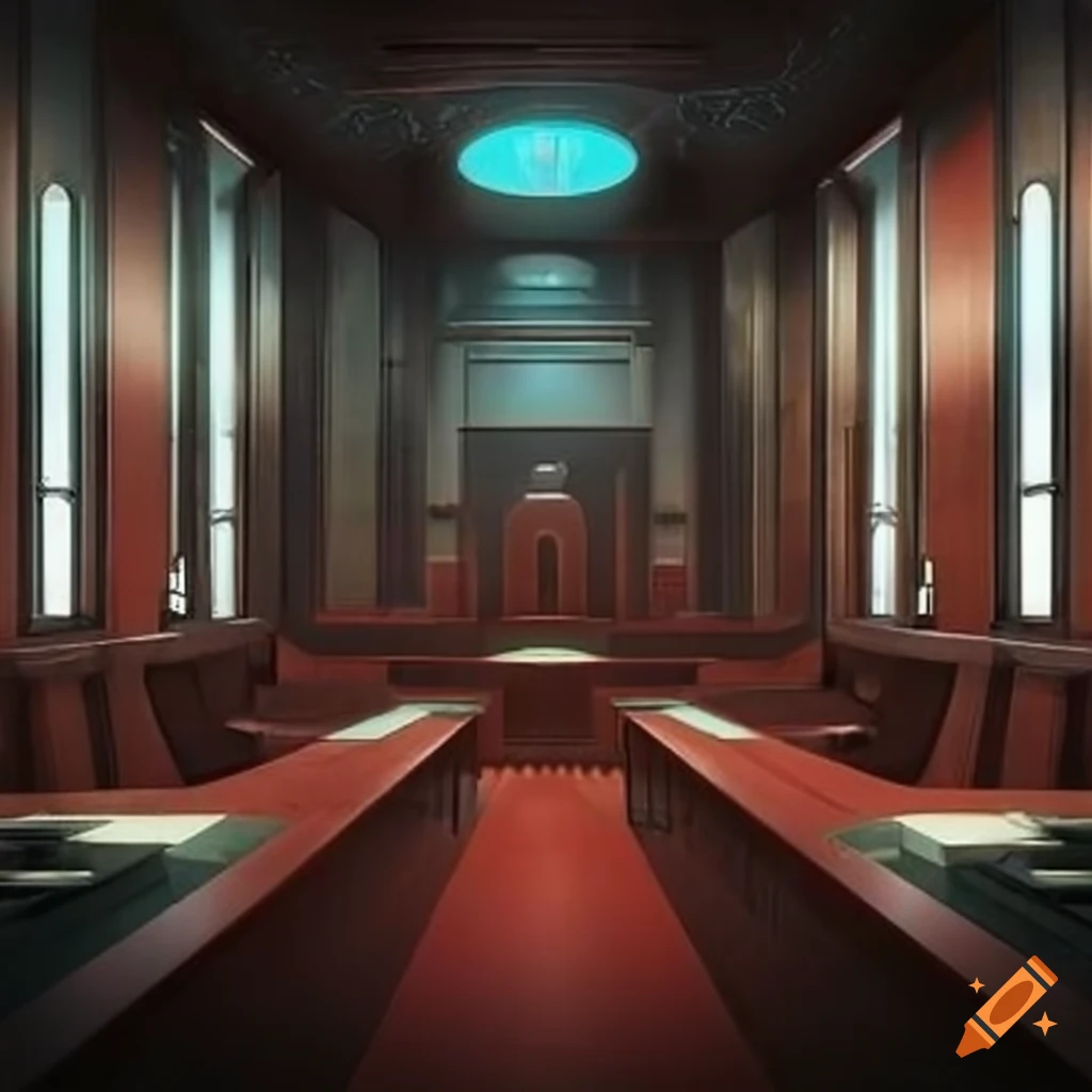 Futuristic courtroom design