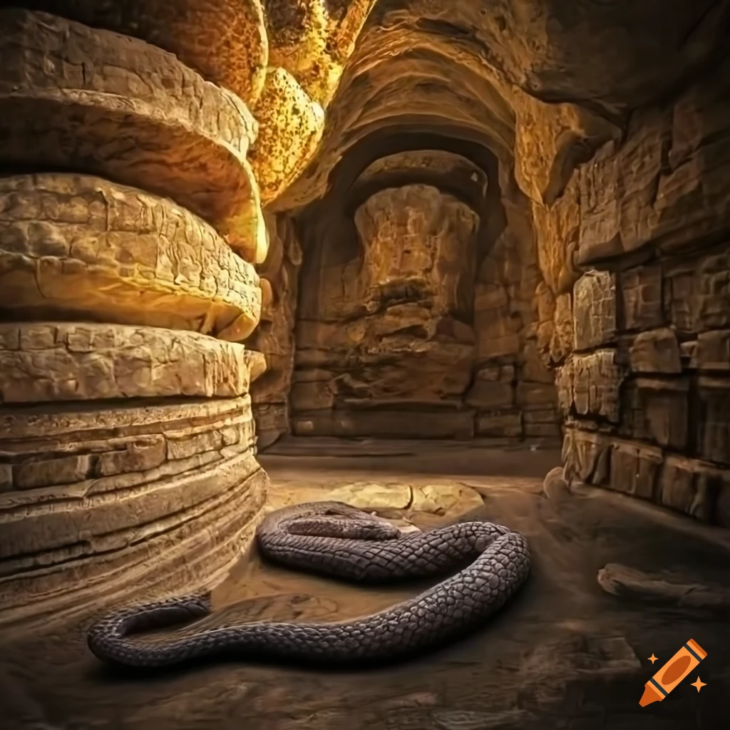 Ultra realistic depiction of a wet shale rock wall in the Temple of ...