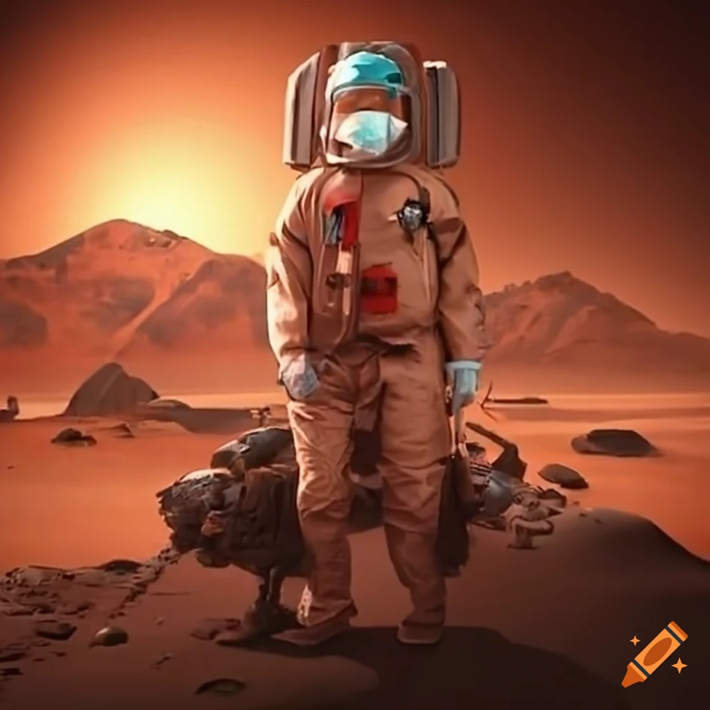 Image depicting a medical emergency on mars