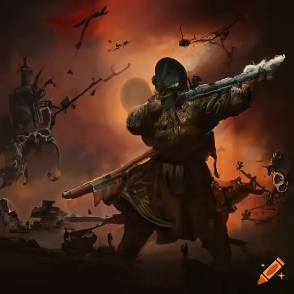 Image of an apocalyptic battle