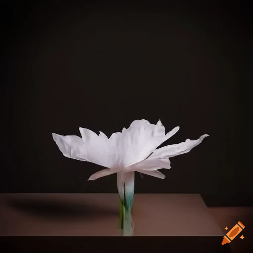 Ballot paper with a symbolic flower for voting