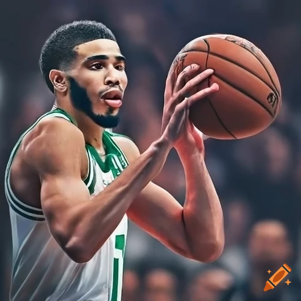 Jayson tatum and jack hughes playing basketball