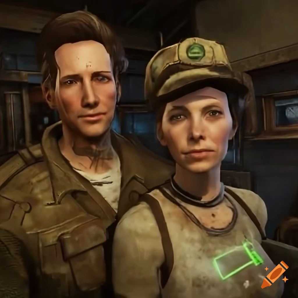 Image of nora and nate from fallout 4