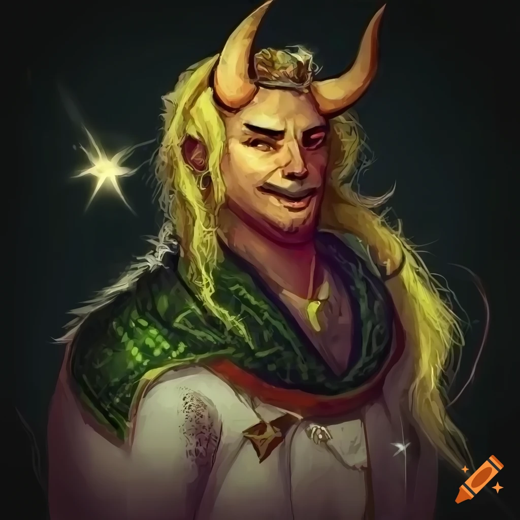 Epic fantasy artwork of a tiefling riding a shooting star on Craiyon
