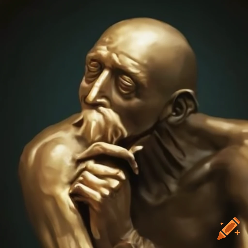 Artwork of a free thinker meeting god