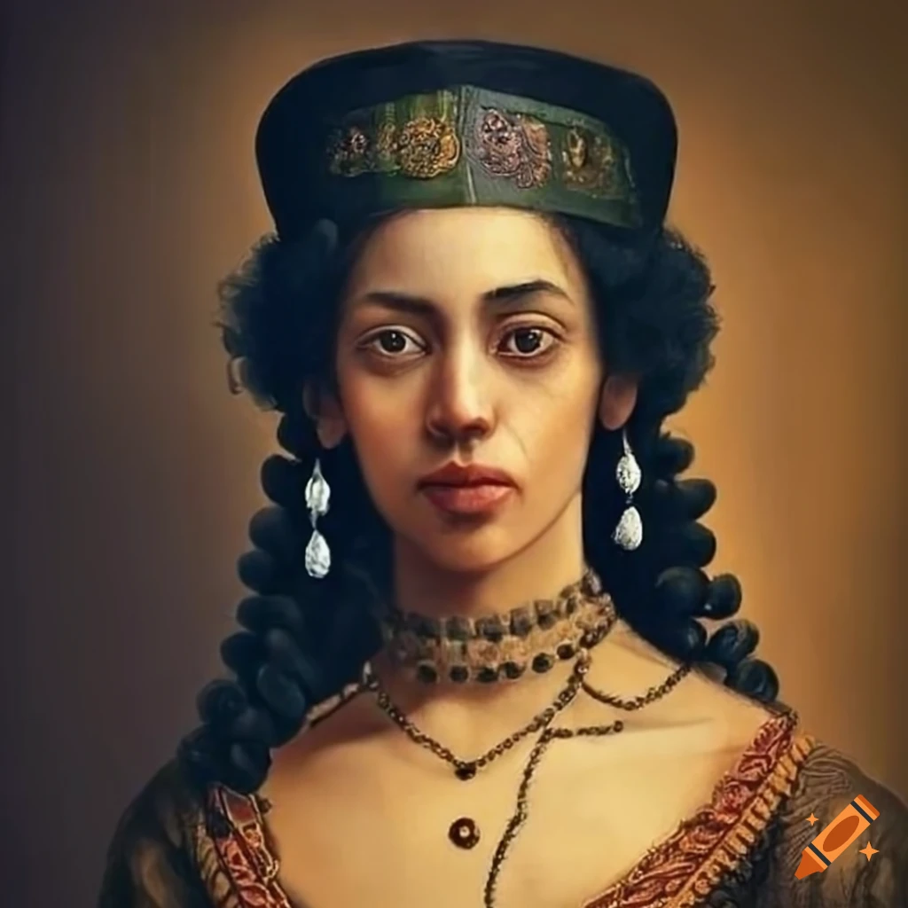Portrait of a moorish woman from Andalusia on Craiyon