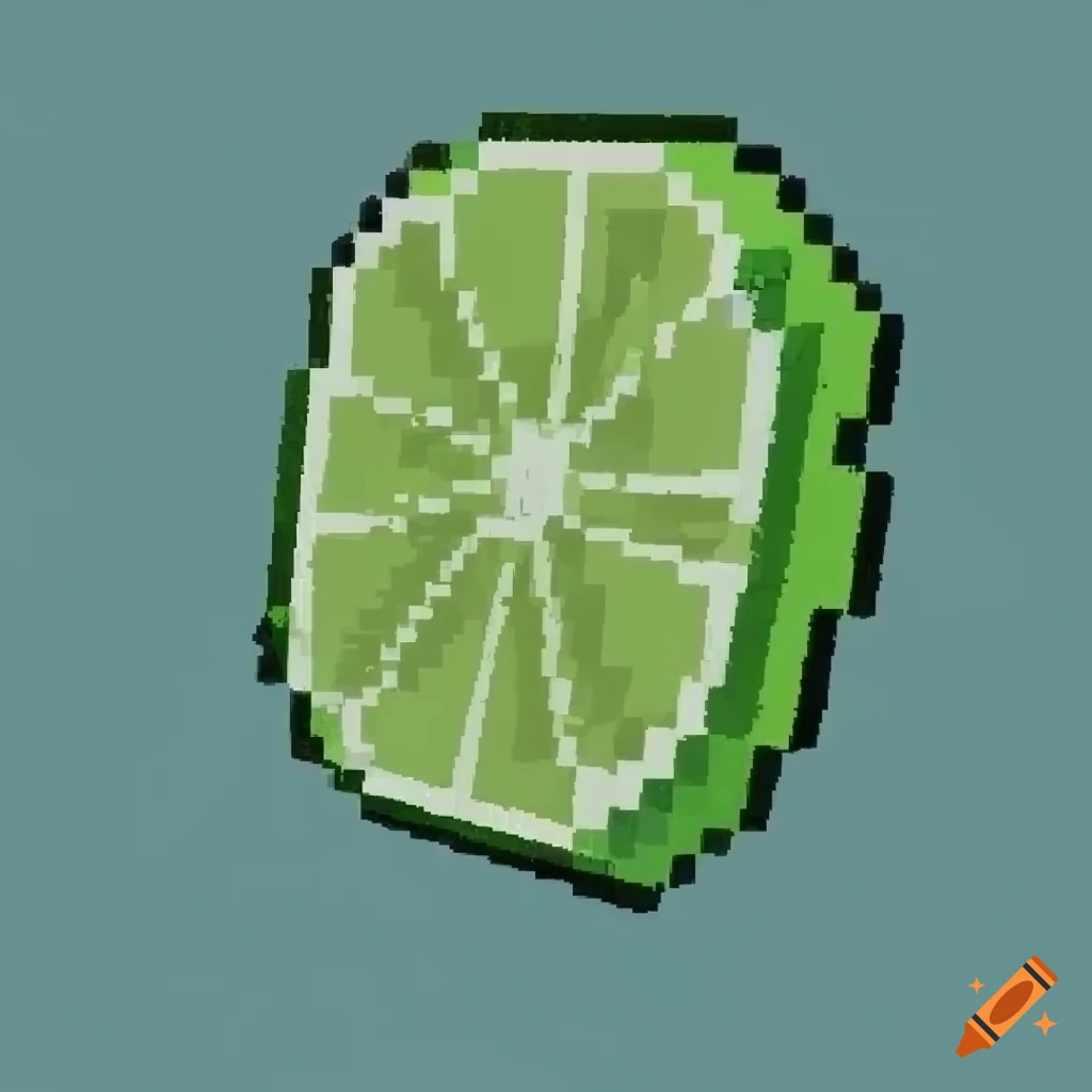 Lime slice pixel art for limecraft server