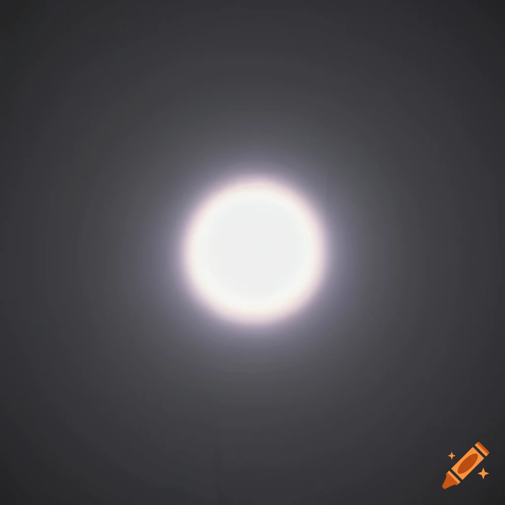 White light orb on black background on Craiyon