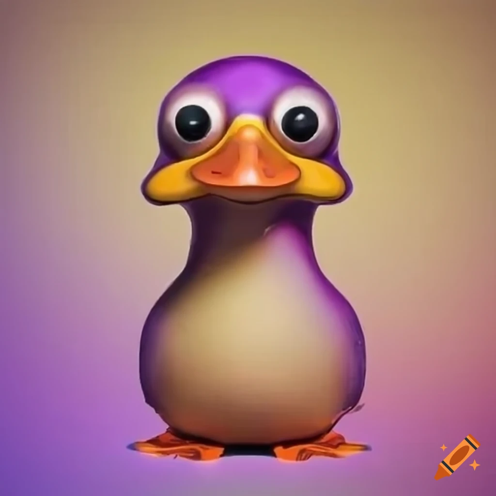 Shocked duck expression