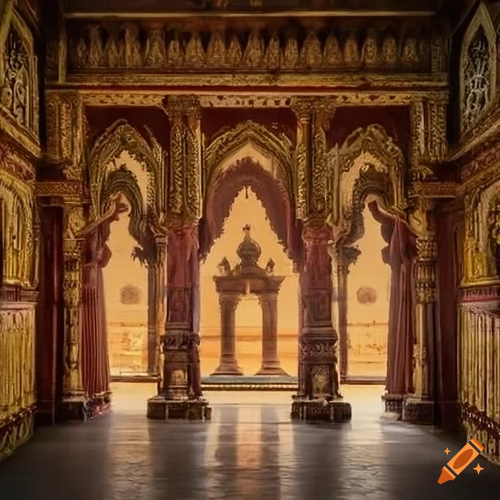 Rakhine royal palace inspired by traditional architecture on Craiyon