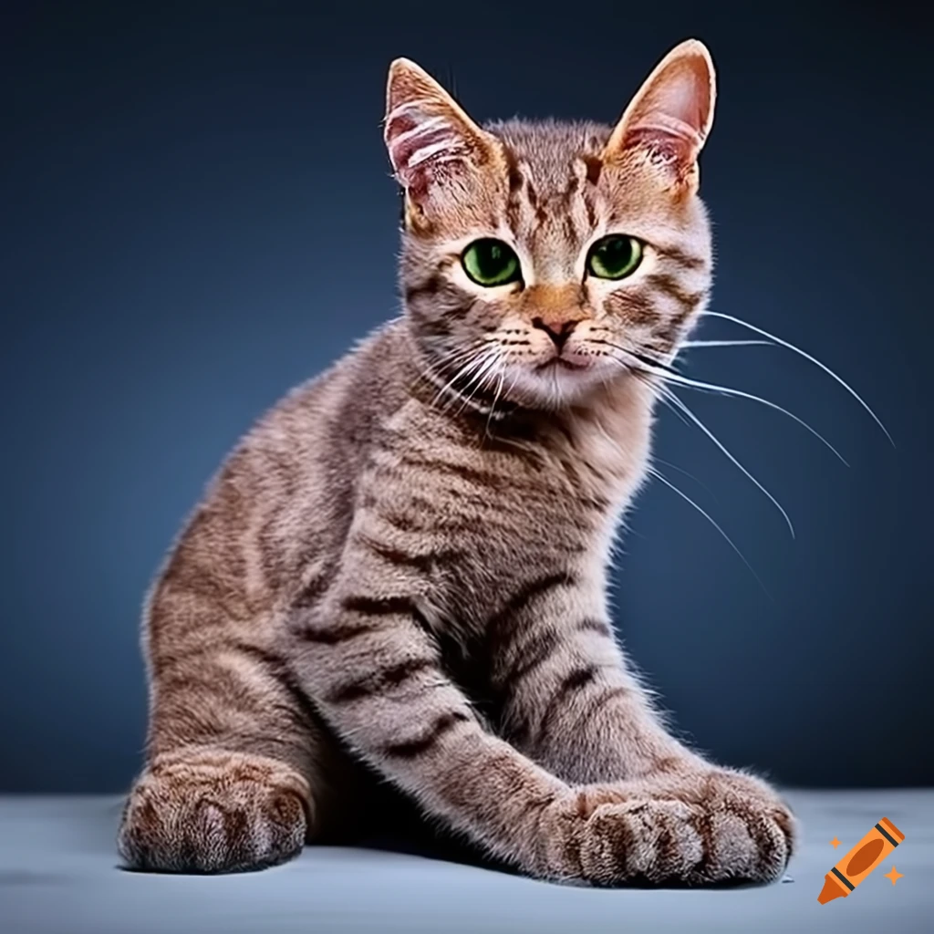 High-resolution image of a cat on Craiyon