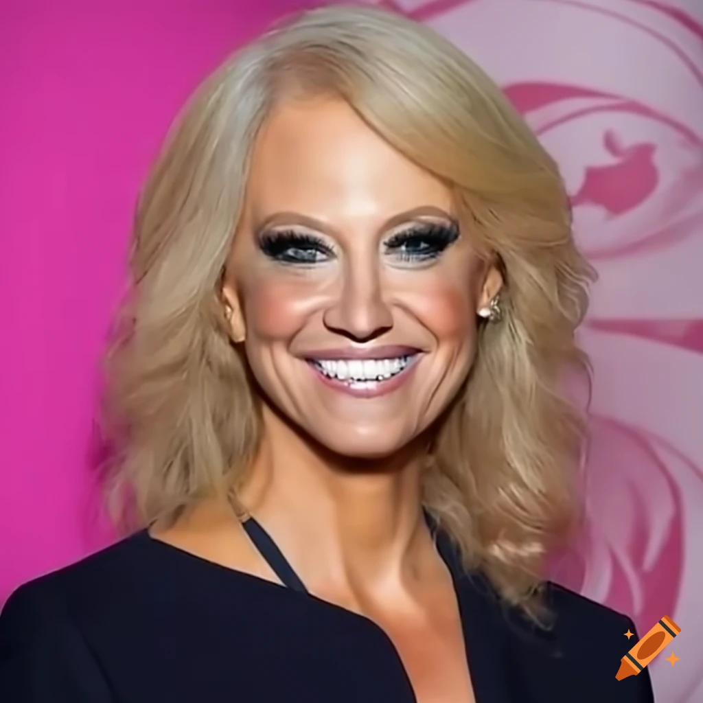 Portrait of Kellyanne Conway with a confident smile on Craiyon