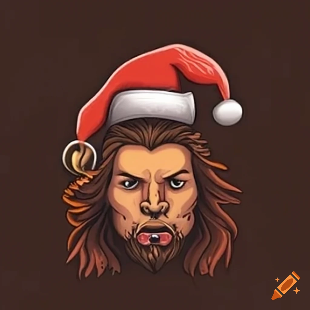 Icon of a beast wearing santa's hat