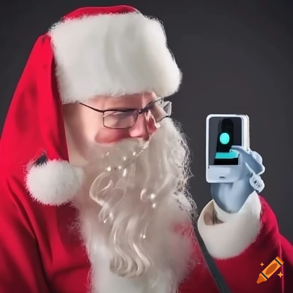Santa using biometric technology