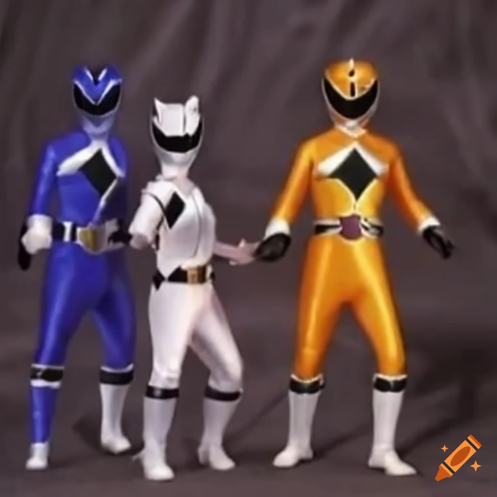 Humorous image of chinese puppy power rangers on Craiyon