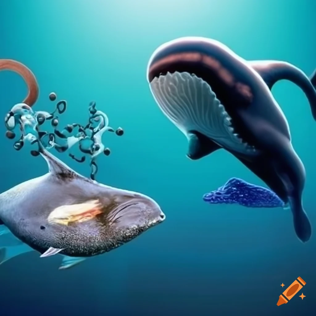 Illustration of animals surrounded by protein molecules