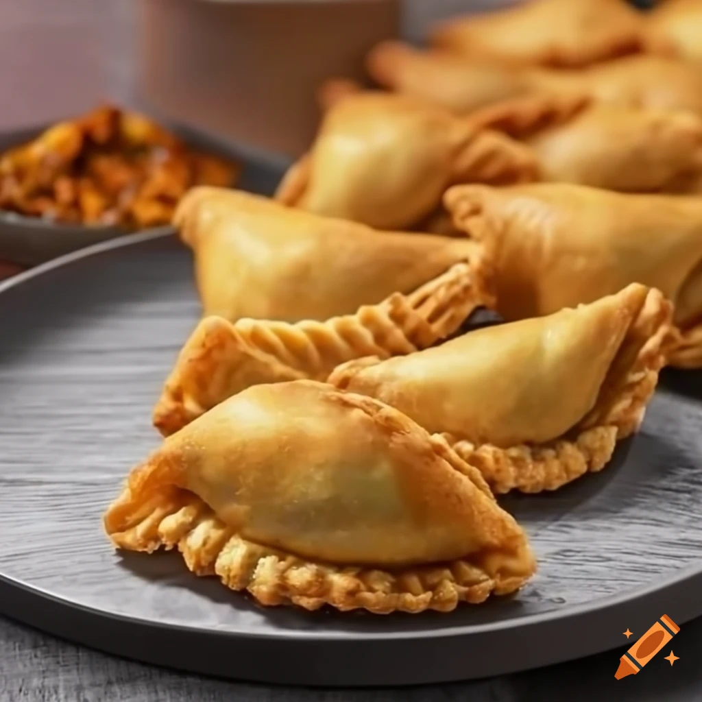 Delicious Malaysian curry puff with crispy golden crust on Craiyon